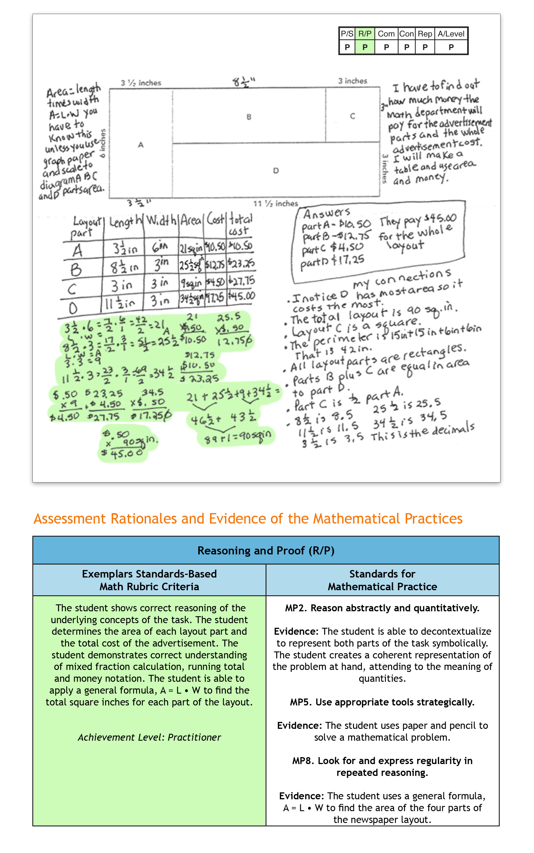 Supporting The Standards For Mathematical Practice With Exemplars Supporting The Standards For Mathematical Practice With Exemplars