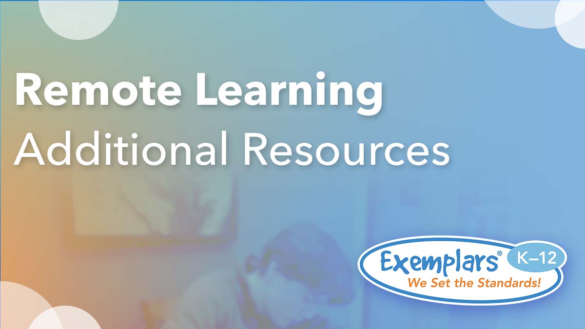 Digital Classroom Resources | Exemplars